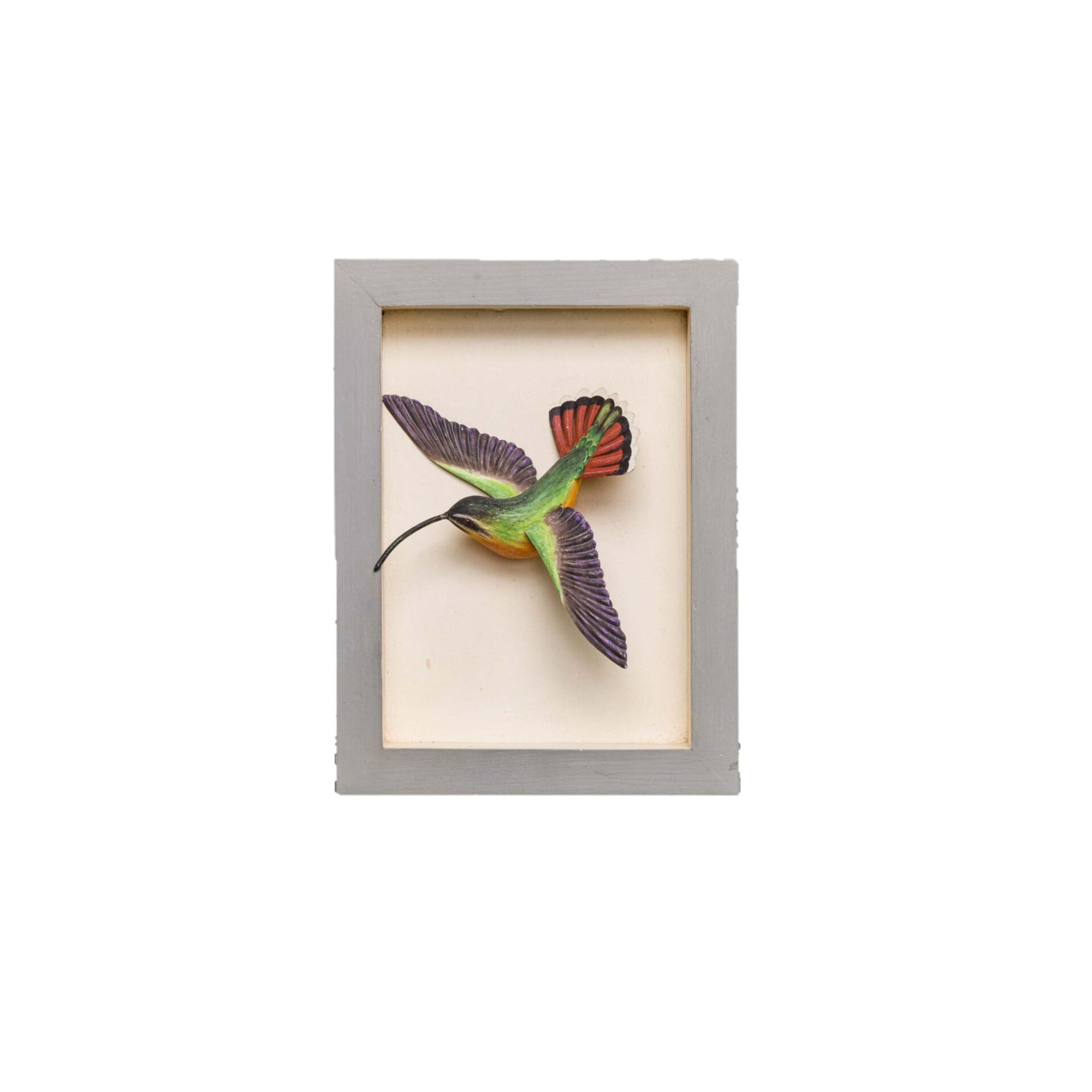 Bird on Shadow Box - Deco Central